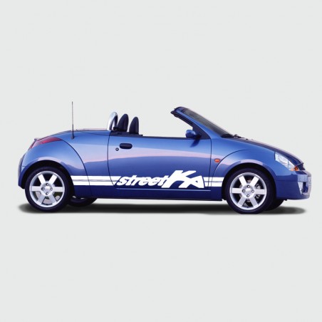 Side stripes with logo decal for Ford Street Ka