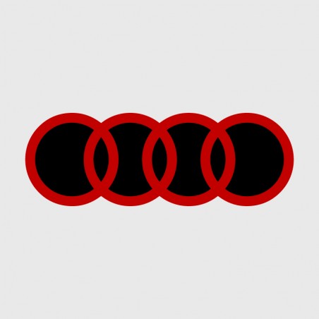 Two-tone Audi Logo Decal