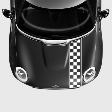 Checkered Strip with Double Edging Strips for Mini Hood Side