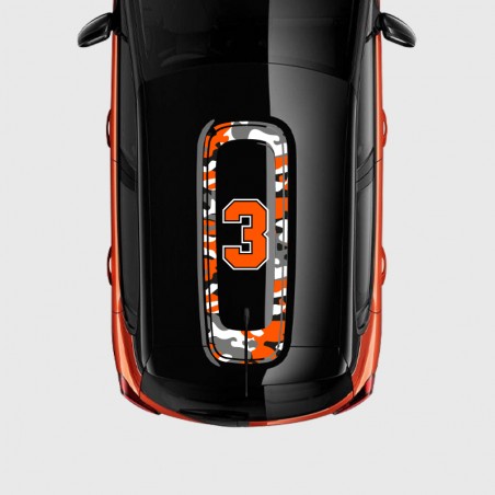 Adhesive Camo decals for Citroën C3 roof