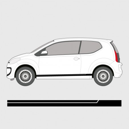 Adhesive Modern Strips Decal for Up Volkswagen Side